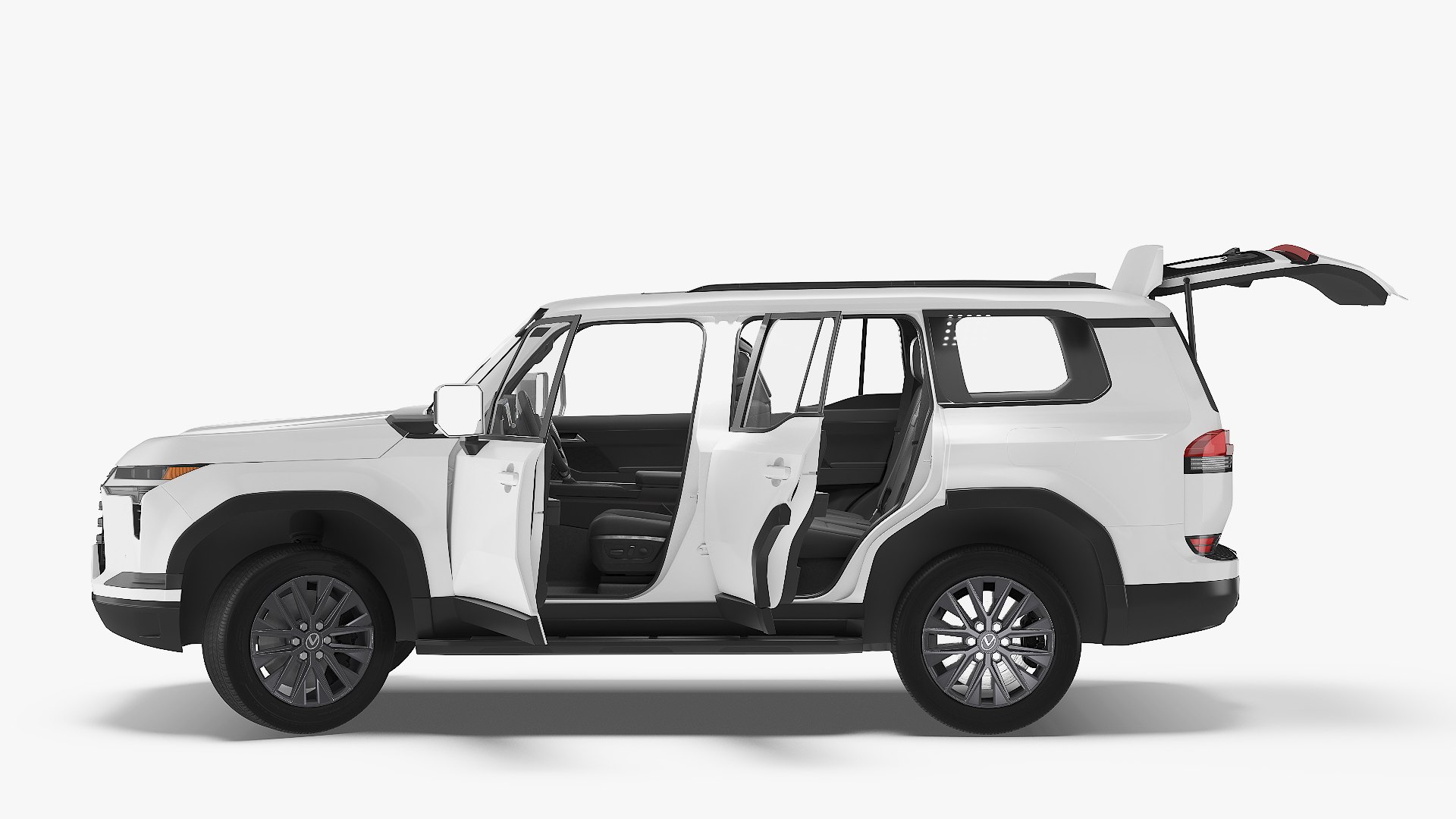 Lexus GX 550 SUV Eminent White Pearl Rigged 3D - TurboSquid 2327126