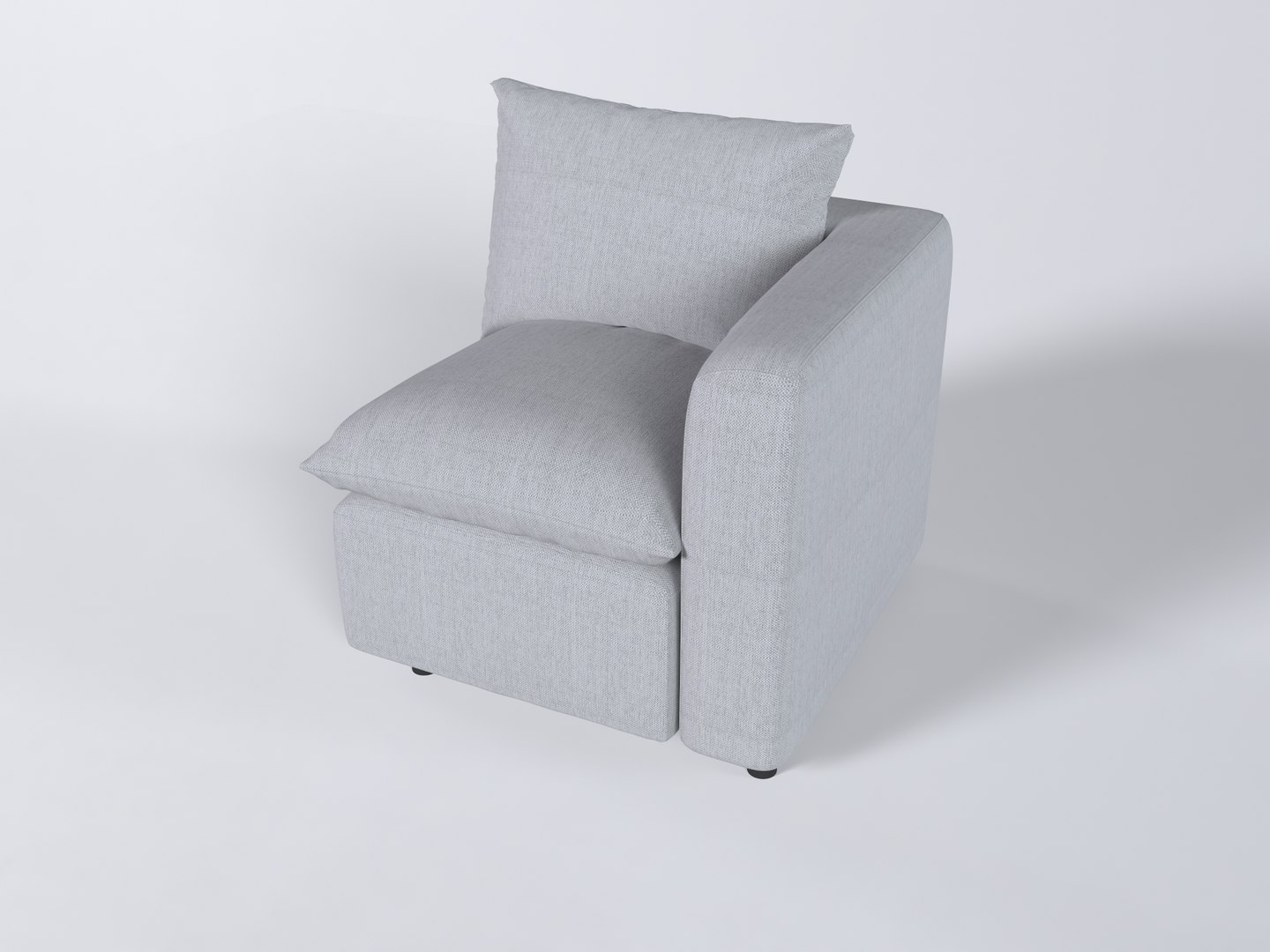 MOONLIGHT Chair With Right Arm White TO 3D Model - TurboSquid 1943961