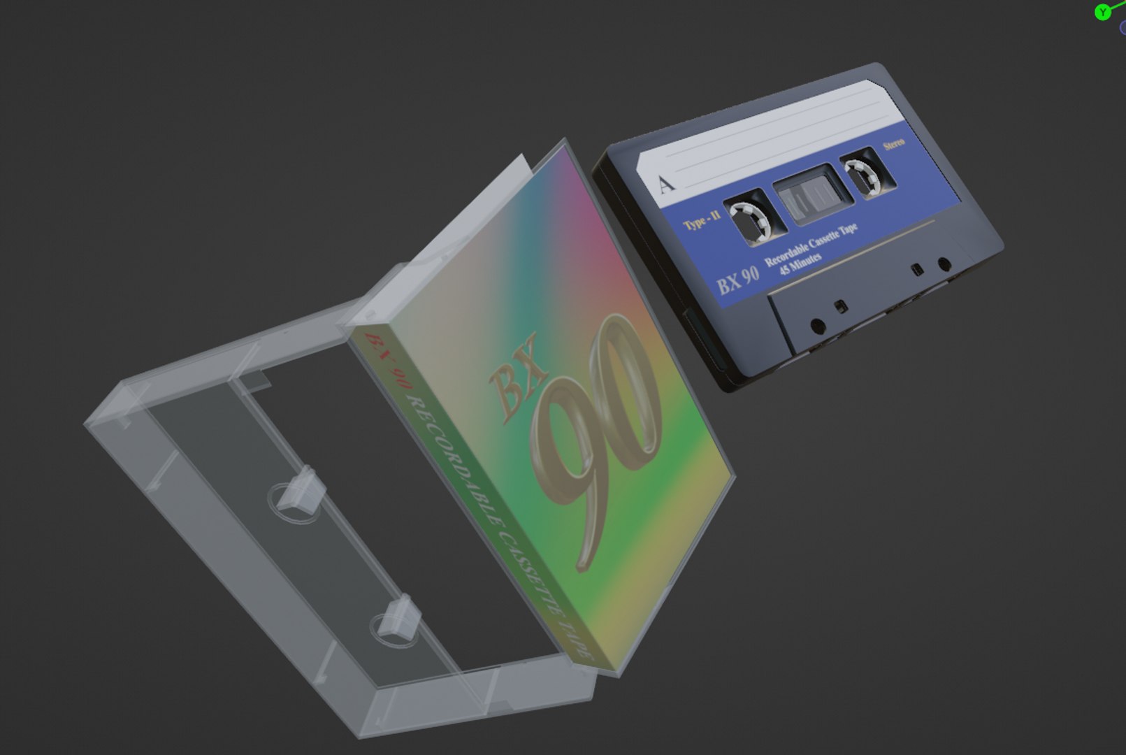 3D Cassette Tape With Case - TurboSquid 2008083