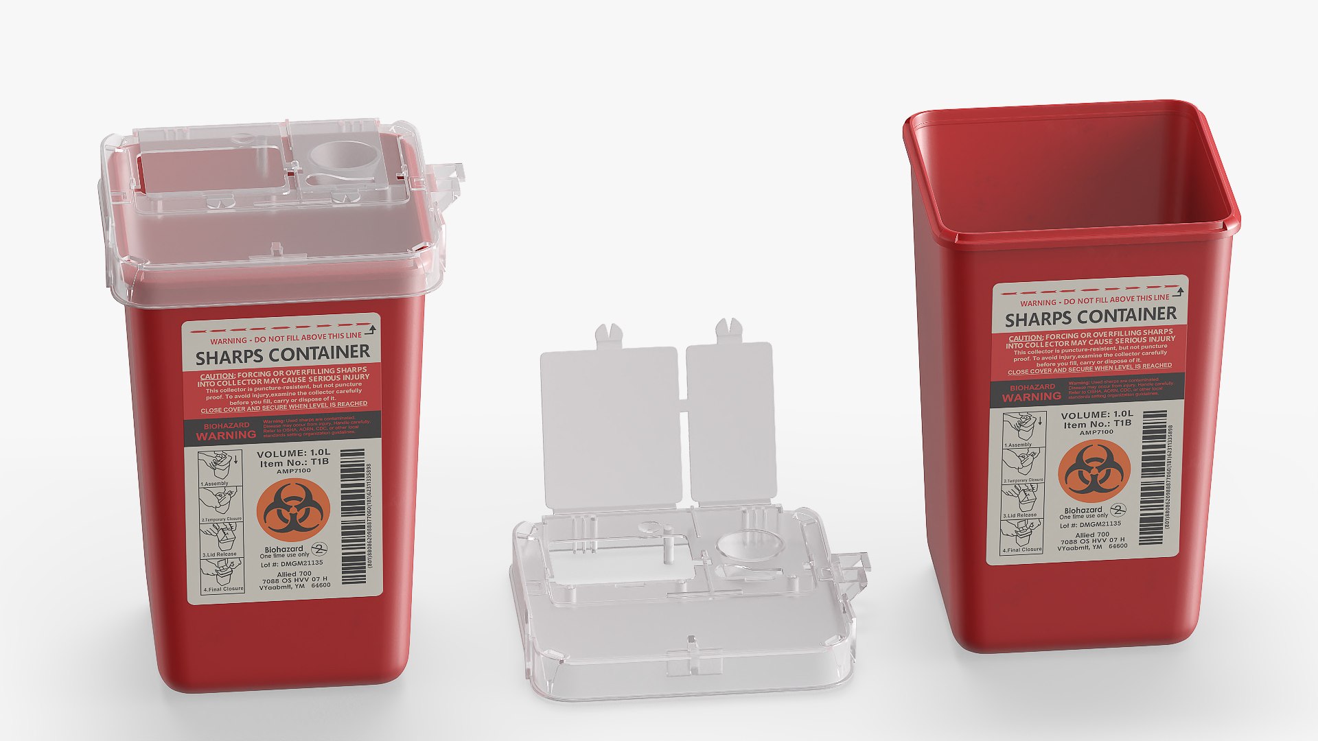 3D Model Laboratory Sharps Container - TurboSquid 2323074