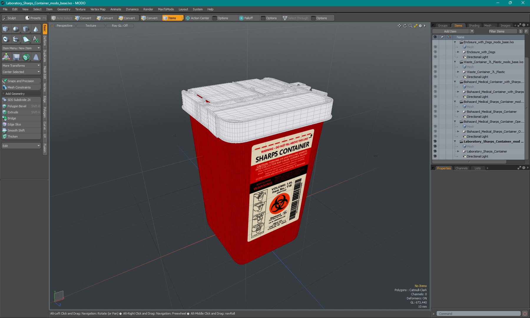 3D Model Laboratory Sharps Container - TurboSquid 2323074