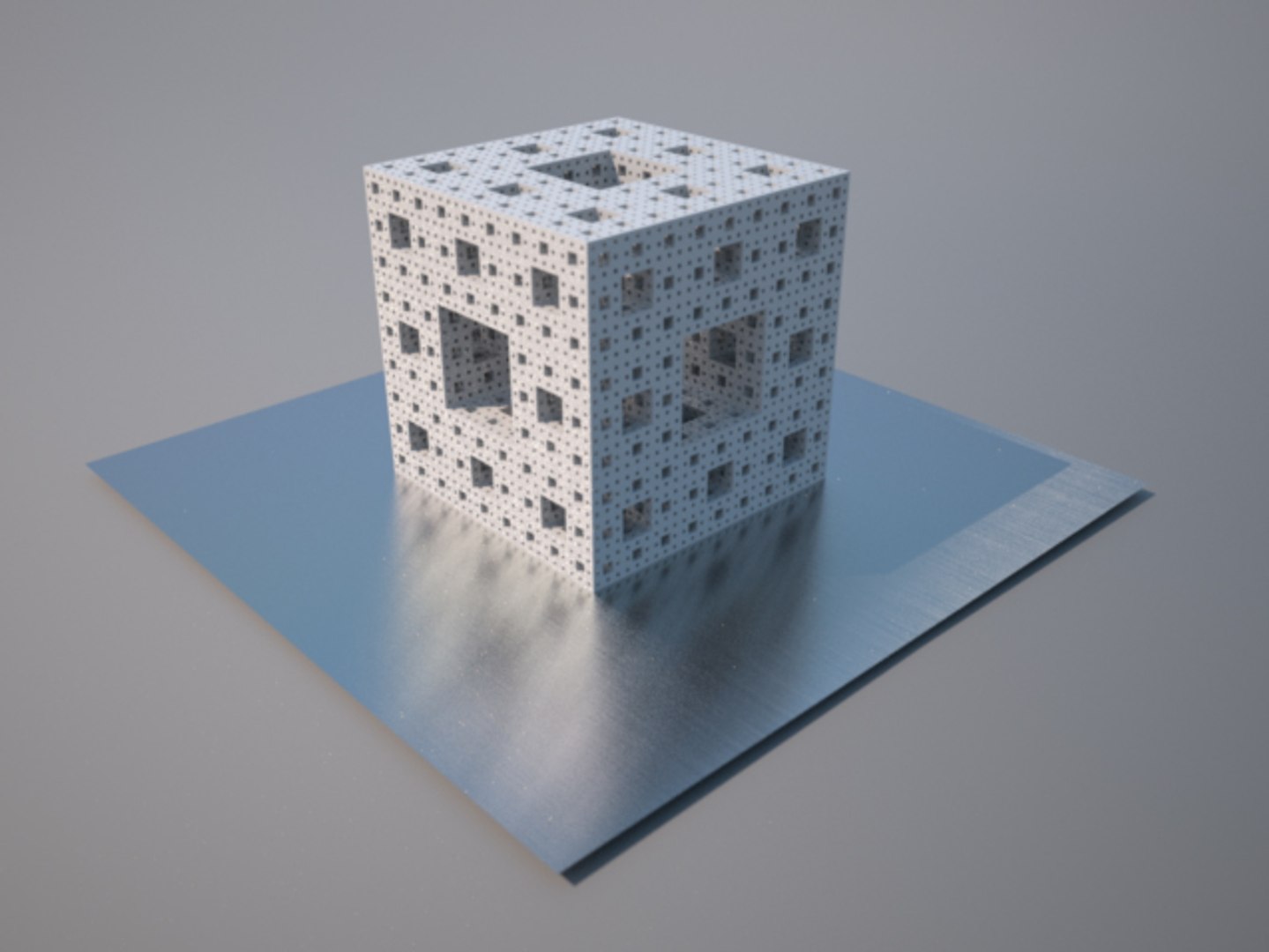 3d Model Of Menger Cube