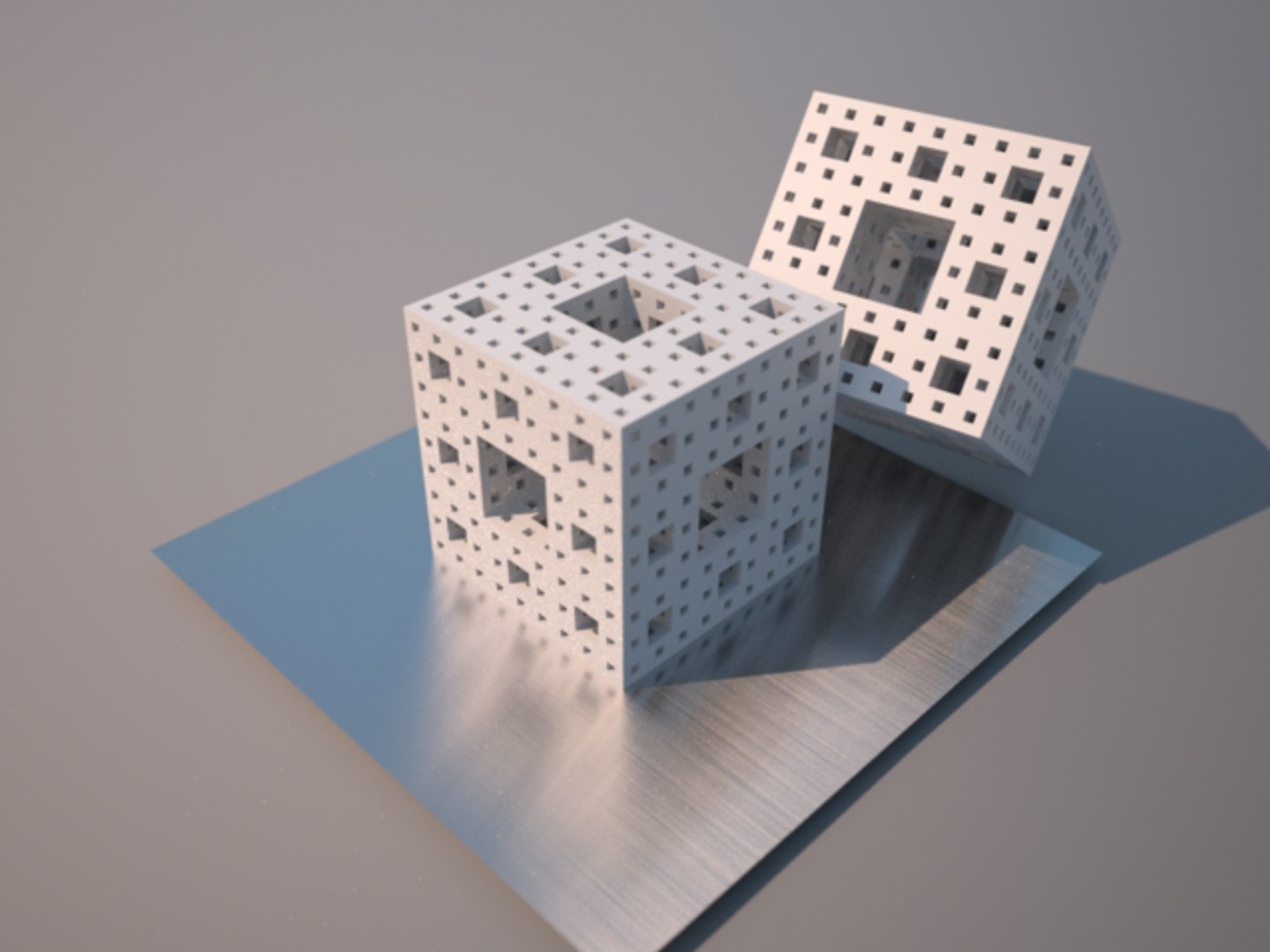3d Model Of Menger Cube