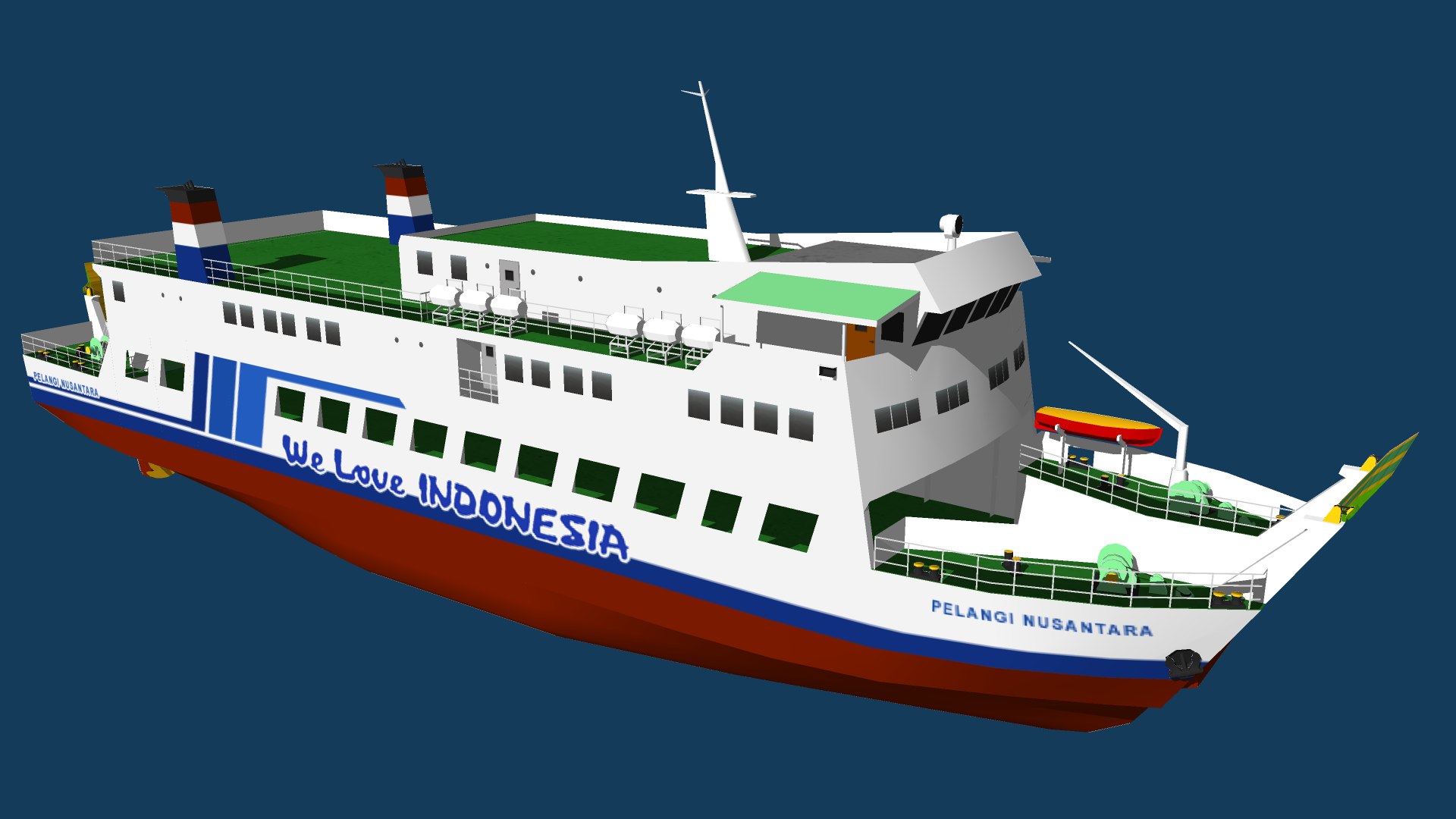 3D Ro-ro Ferry - TurboSquid 1326180