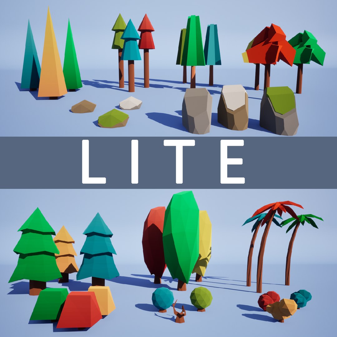 Free Low Poly Art Nature Pack Lite 3D model - TurboSquid 2235772