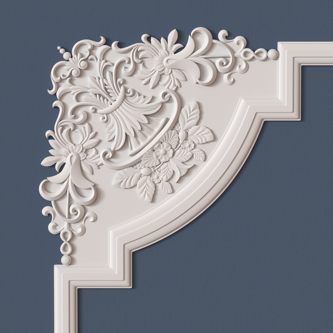 3d Molding Corner Model