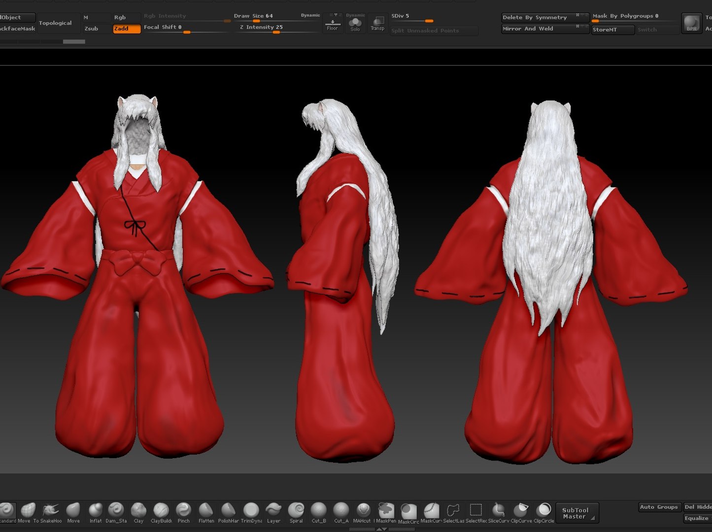 3d Inuyasha Anime Model