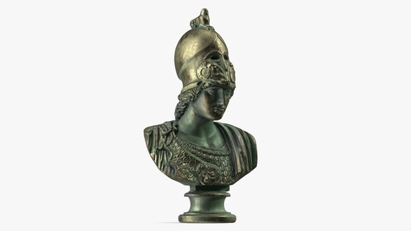 modelo 3d Bust Goddess Athena Bronze Old - TurboSquid 2080787
