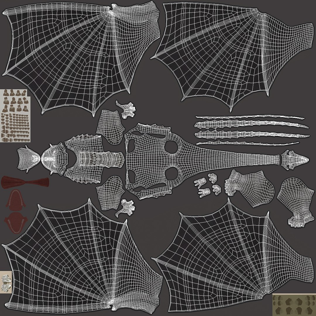 Mythical dragon rigged 3D model - TurboSquid 1379286