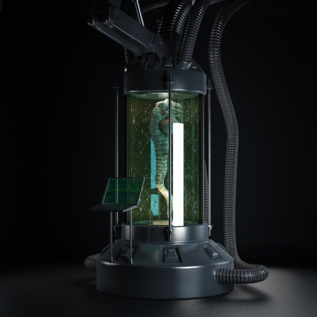 Cryogenics Chamber Sci Fi 3d Model