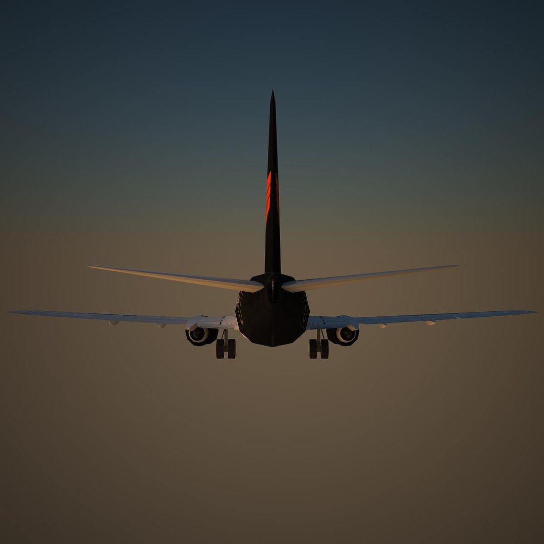 3d Boeing Fao Airliner Model