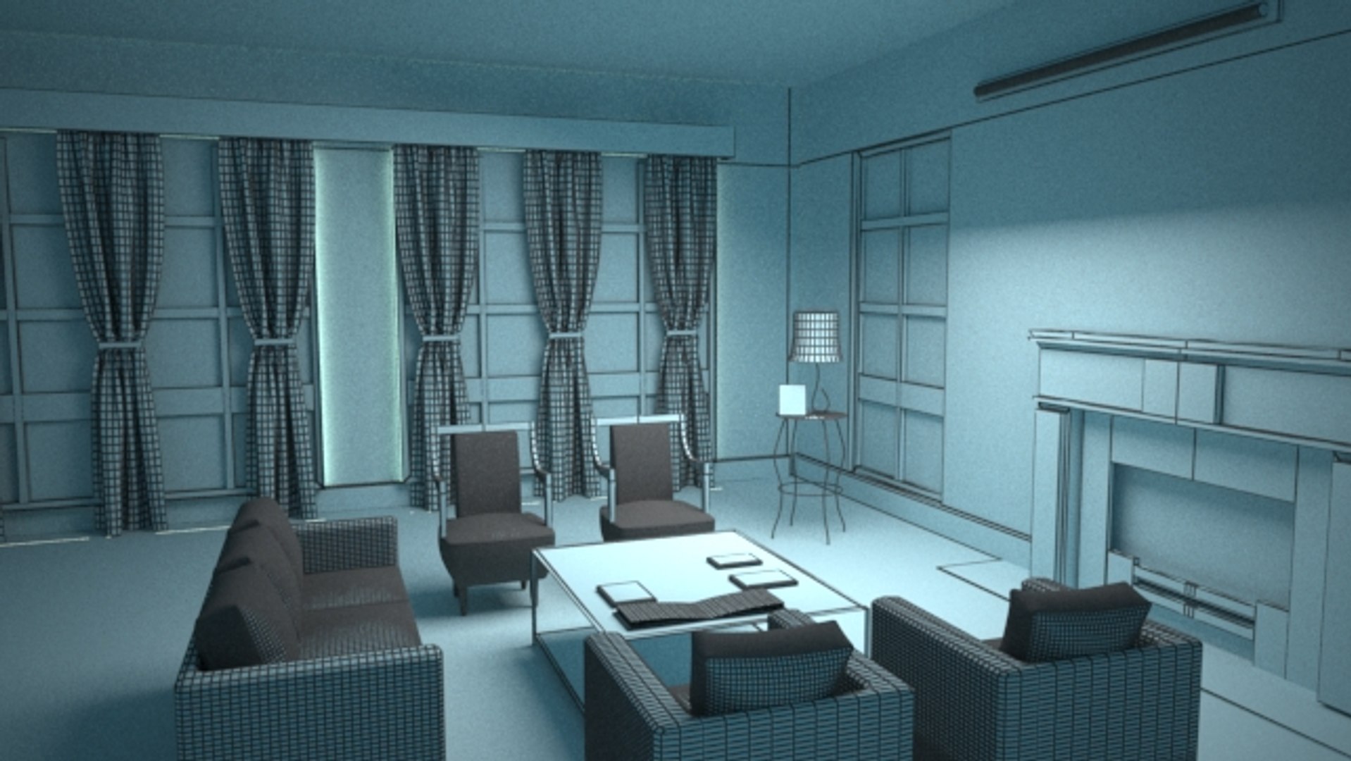 Living Room Interior 3D Model - TurboSquid 1265265