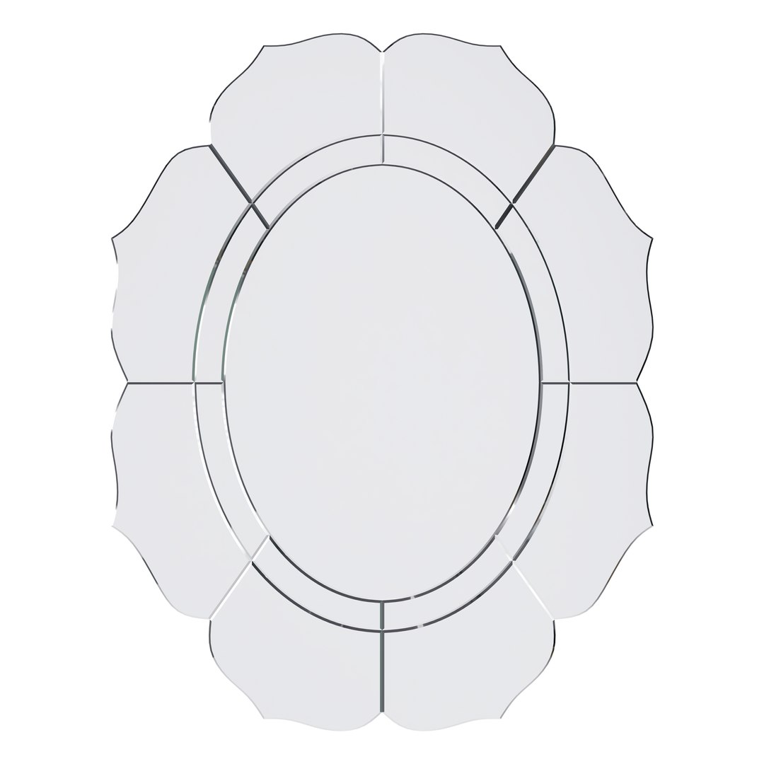 3D Lotus Mirror Art Model - TurboSquid 2380594