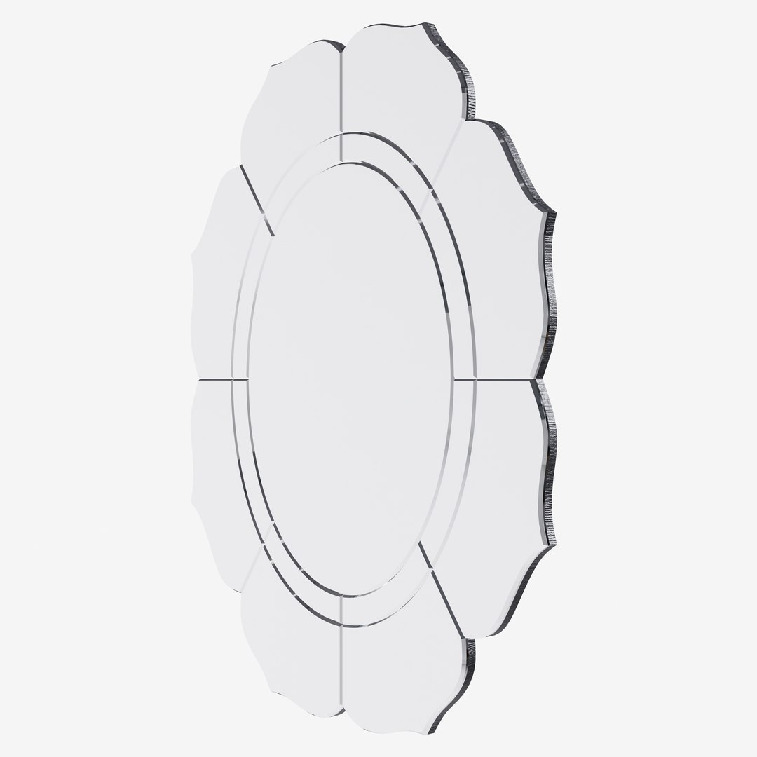 3D Lotus Mirror Art Model - TurboSquid 2380594