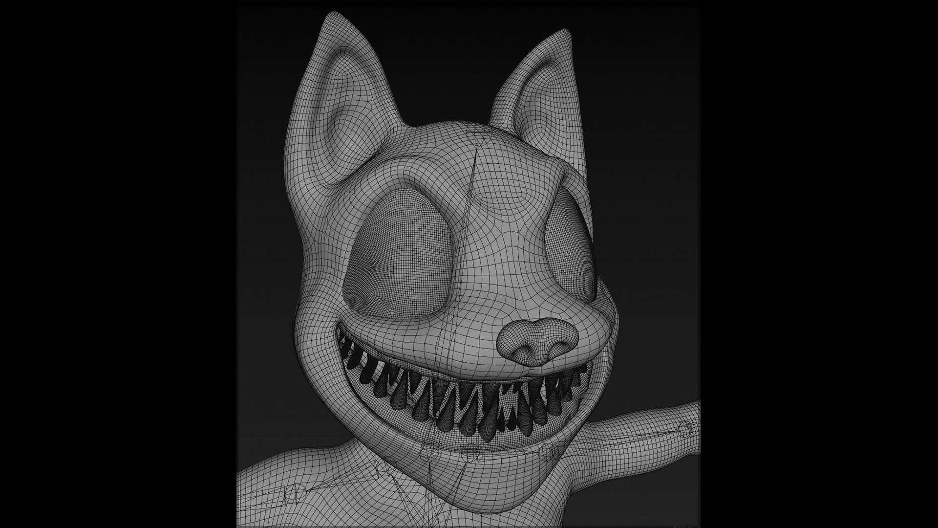 Cartoon Stylized Horror Cat 3D - TurboSquid 1928416