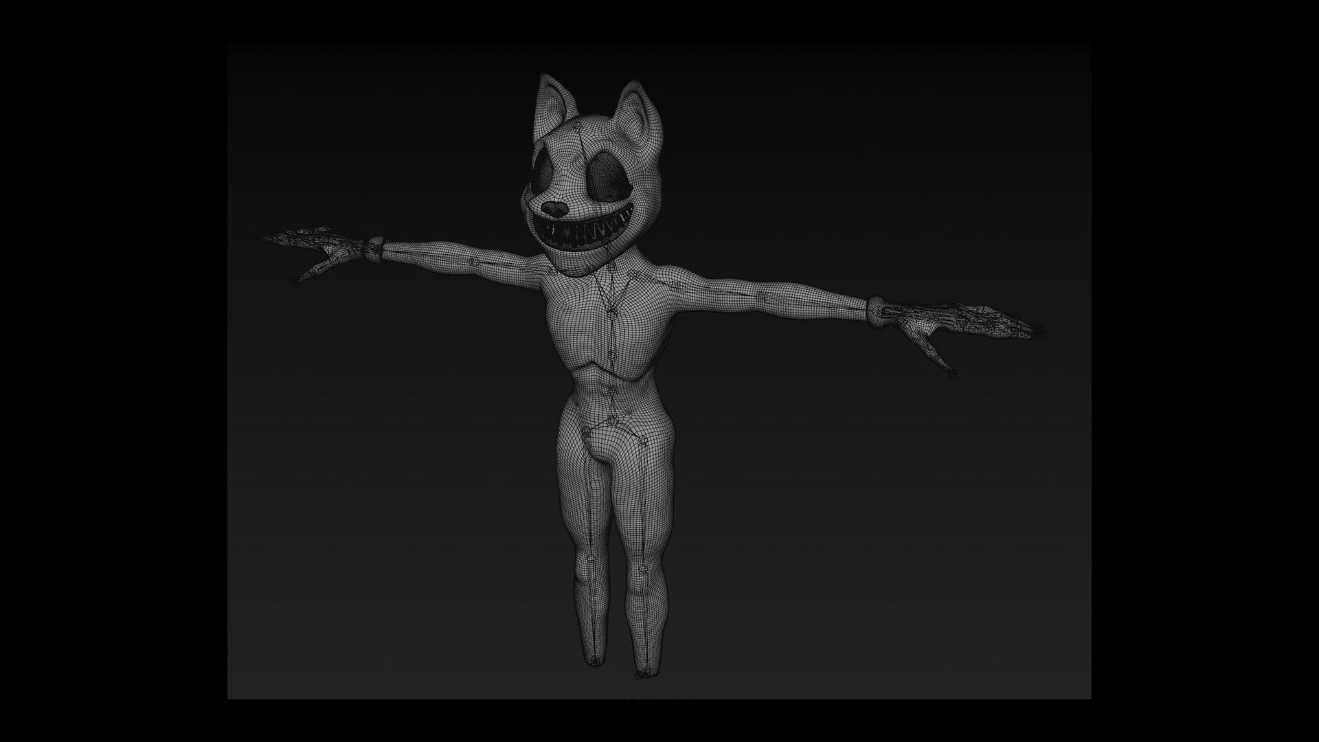 Cartoon Stylized Horror Cat 3D - TurboSquid 1928416