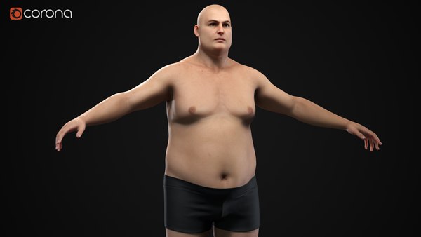 3D Plus size man body - TurboSquid 1752737