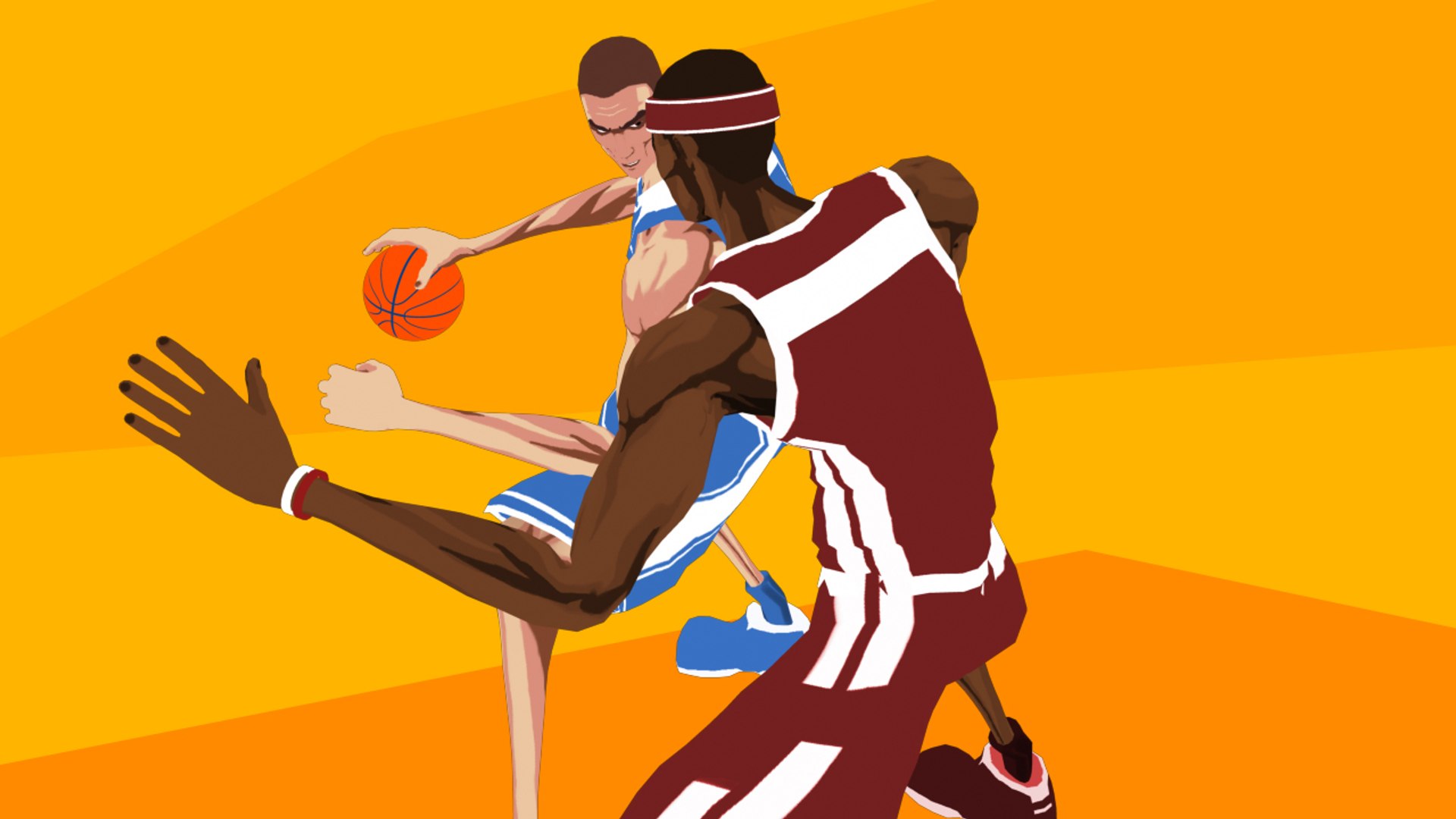 3d Stylized Basketball Player Ball Model