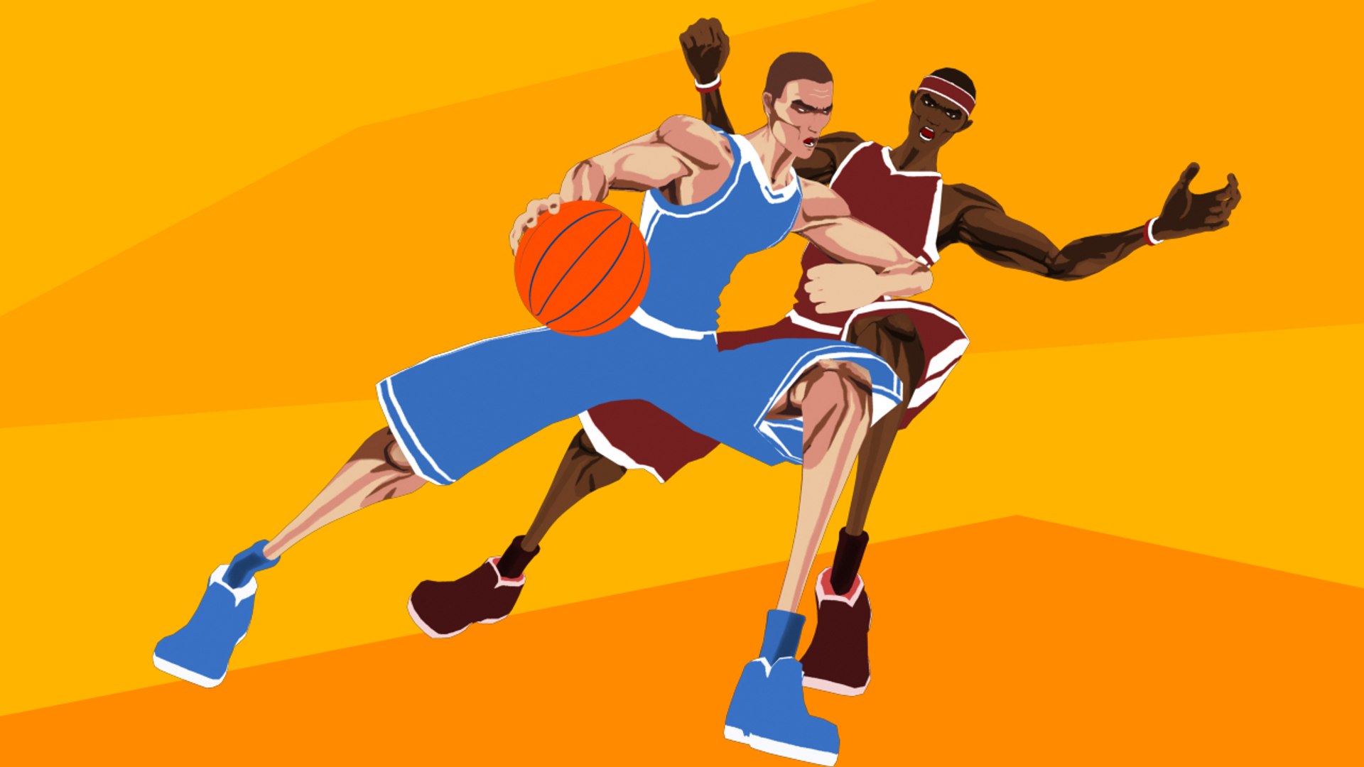 3d Stylized Basketball Player Ball Model