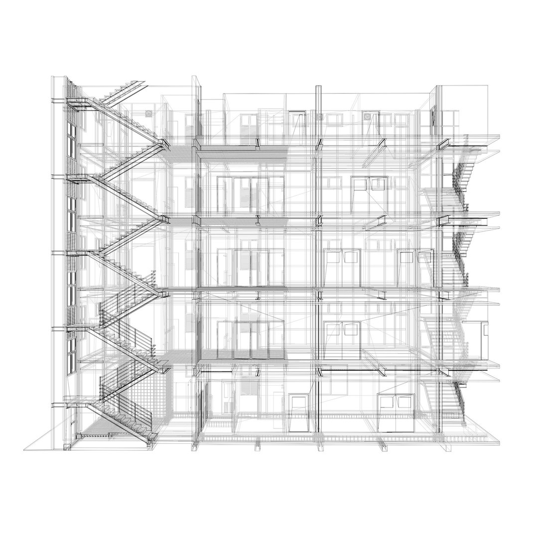 Collection - Building In Section Cut 3D Model - TurboSquid 2097819
