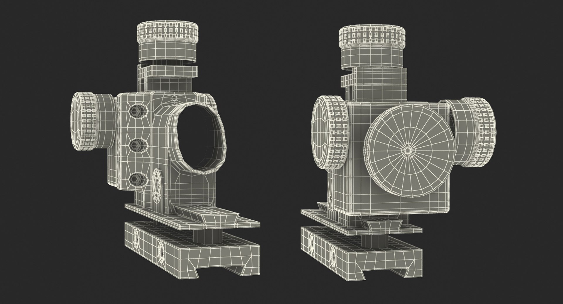 3D Optical Sight Rifle Scope Model - TurboSquid 1350051