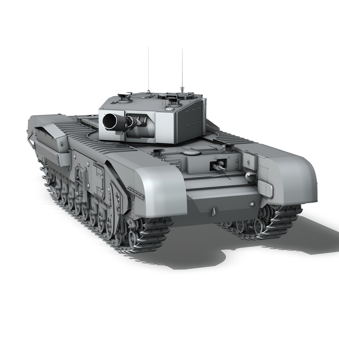 british churchill mk iii 3d model