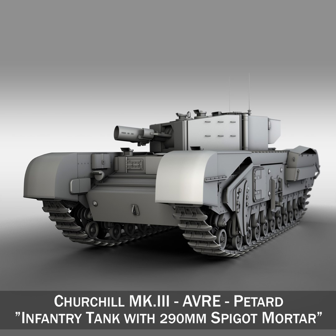 modelo 3d Churchill MK.III AVRE - Petard - TurboSquid 788988