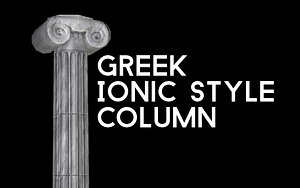 Ionic Column 3D Models for Download | TurboSquid