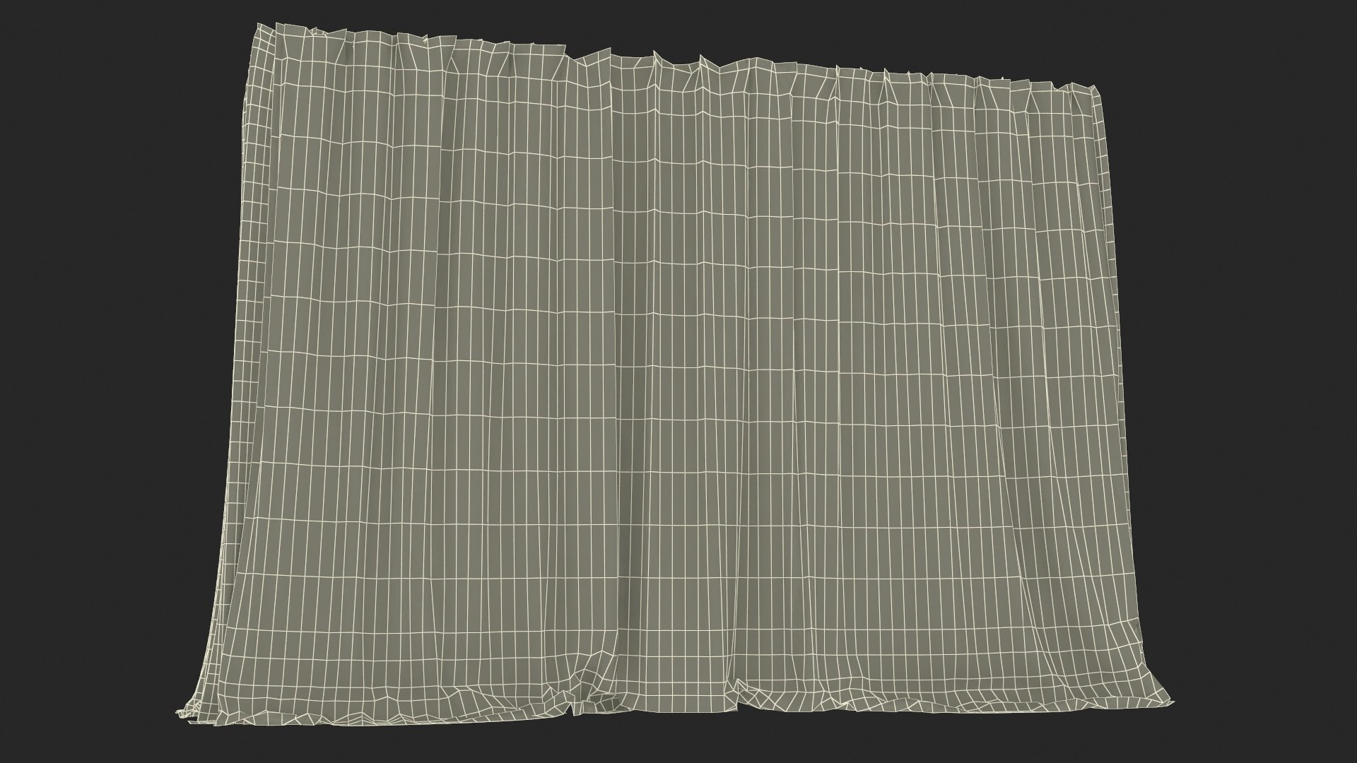 3D Model Classic Window Curtains Grey - TurboSquid 2190085