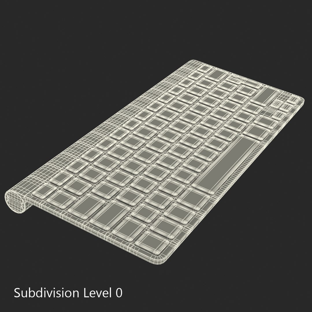 3d Model Apple Wireless Keyboard Modeled