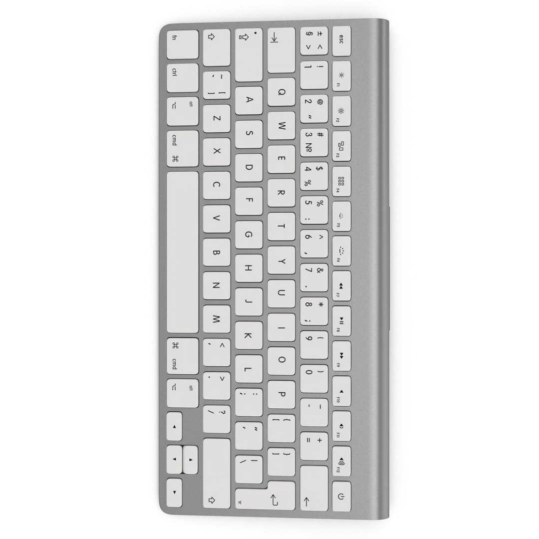 3d Model Apple Wireless Keyboard Modeled