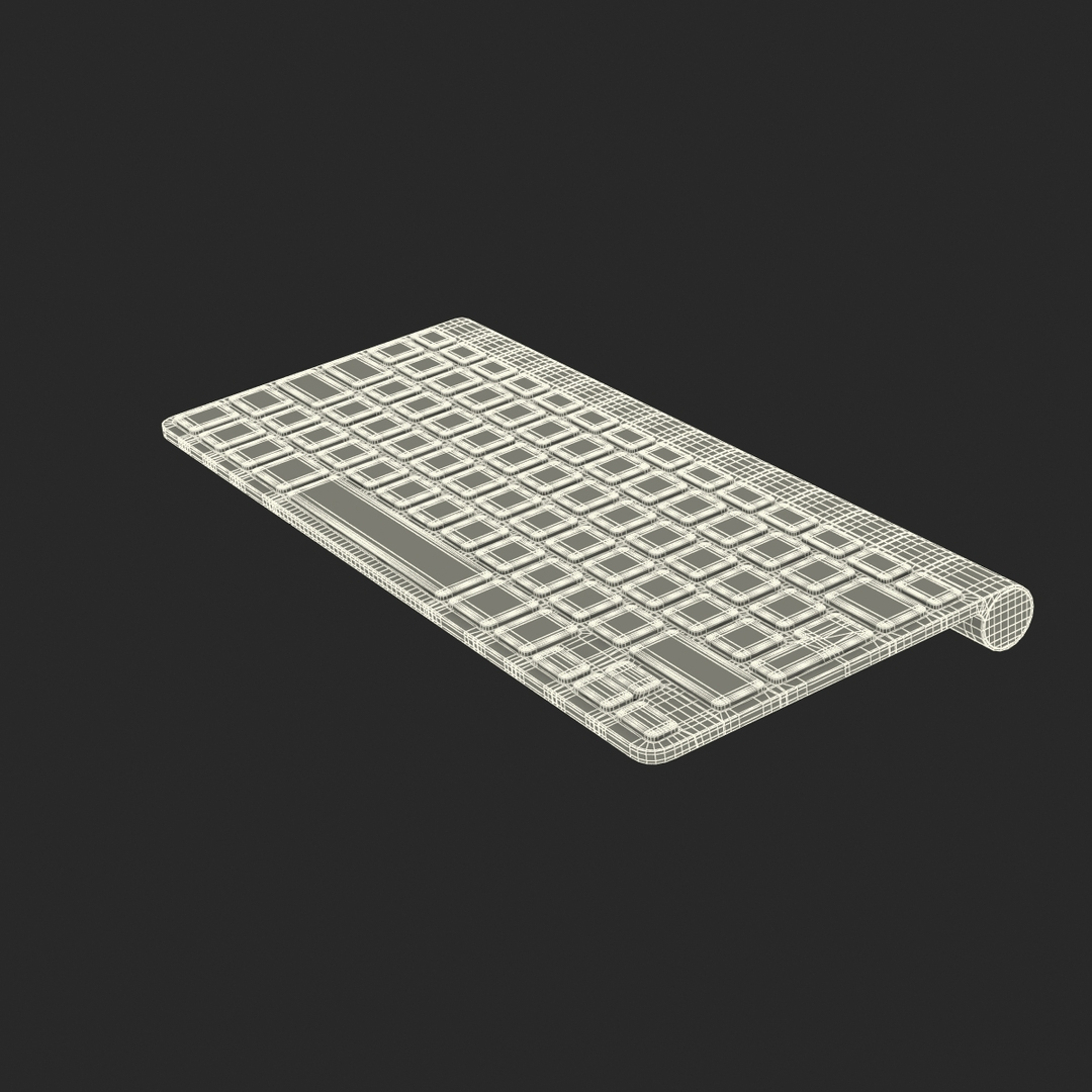 3d Model Apple Wireless Keyboard Modeled