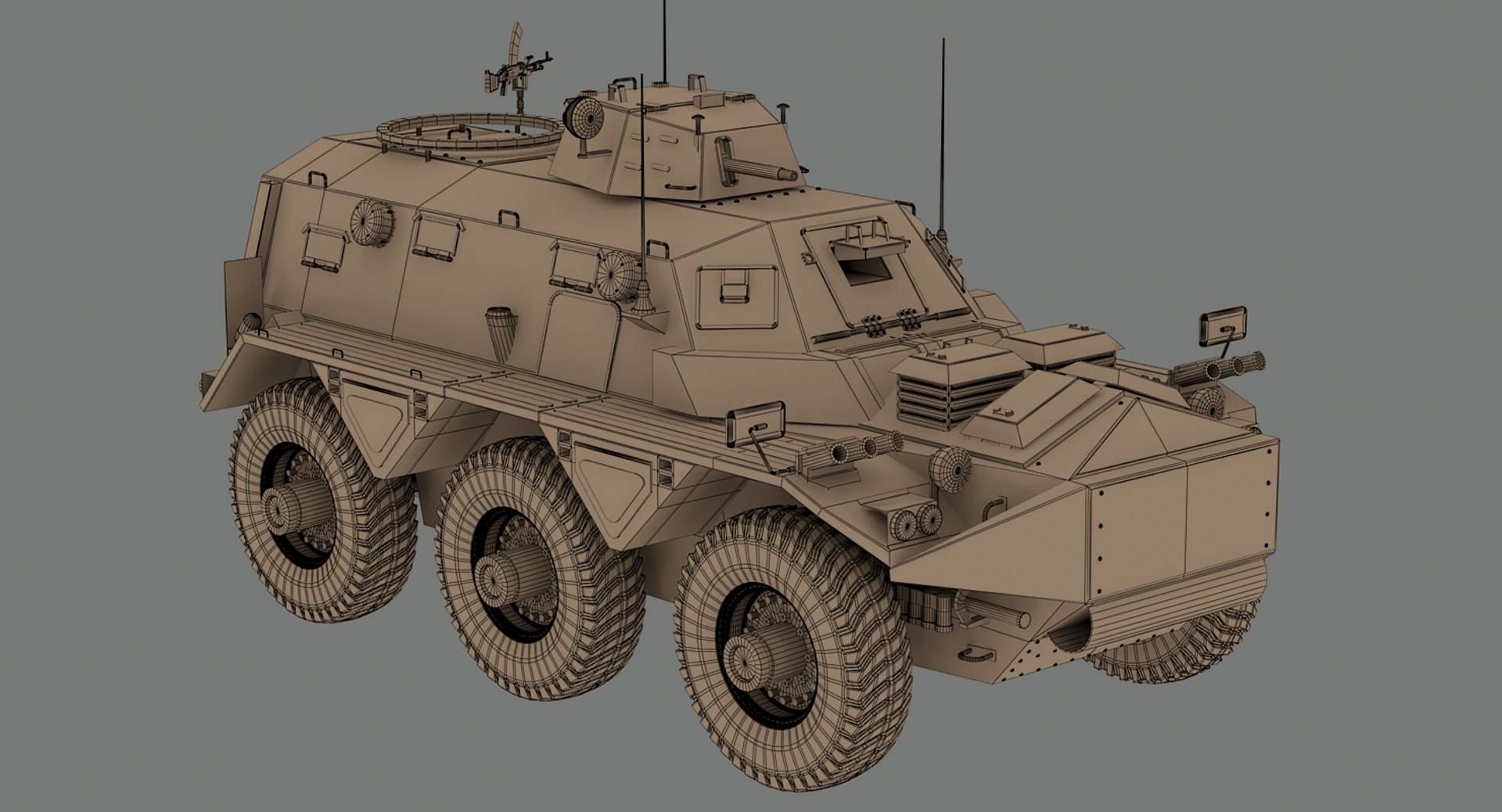 3d British Alvis Saracen