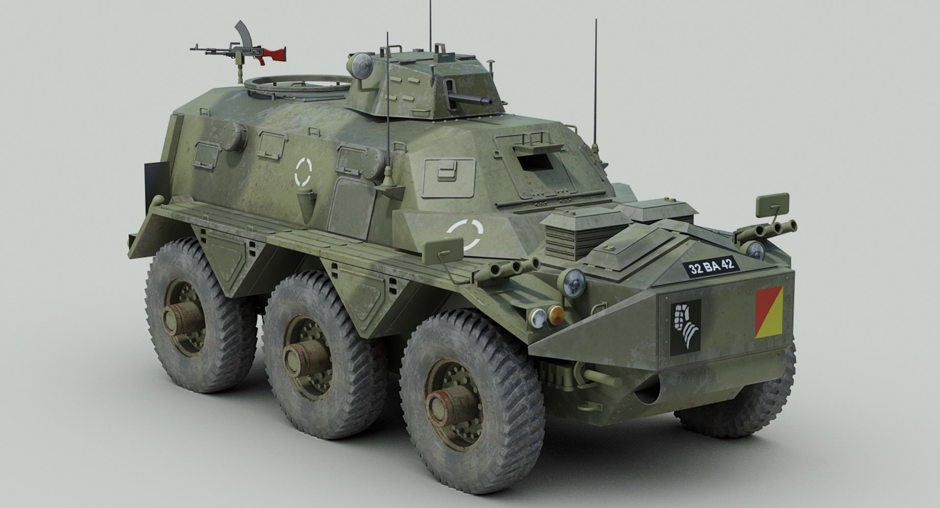 3d British Alvis Saracen