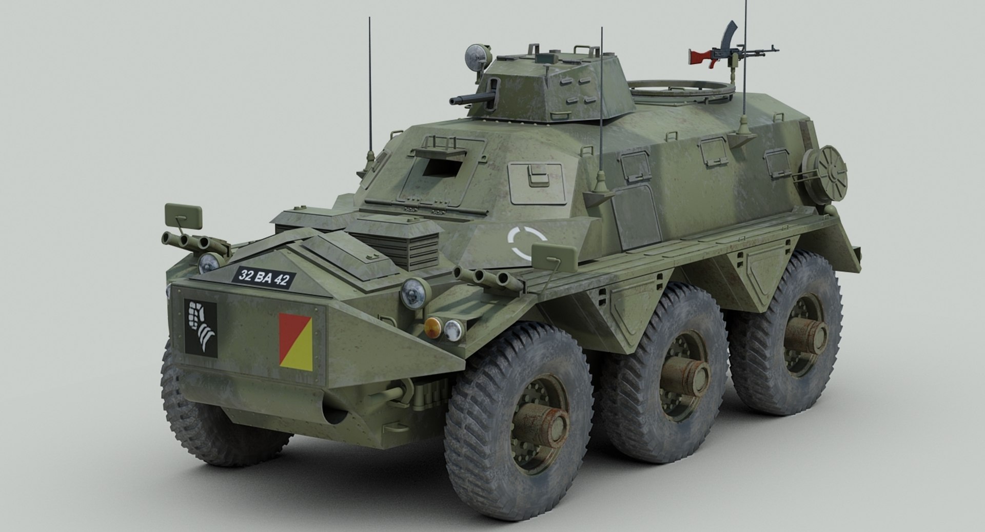 3d British Alvis Saracen