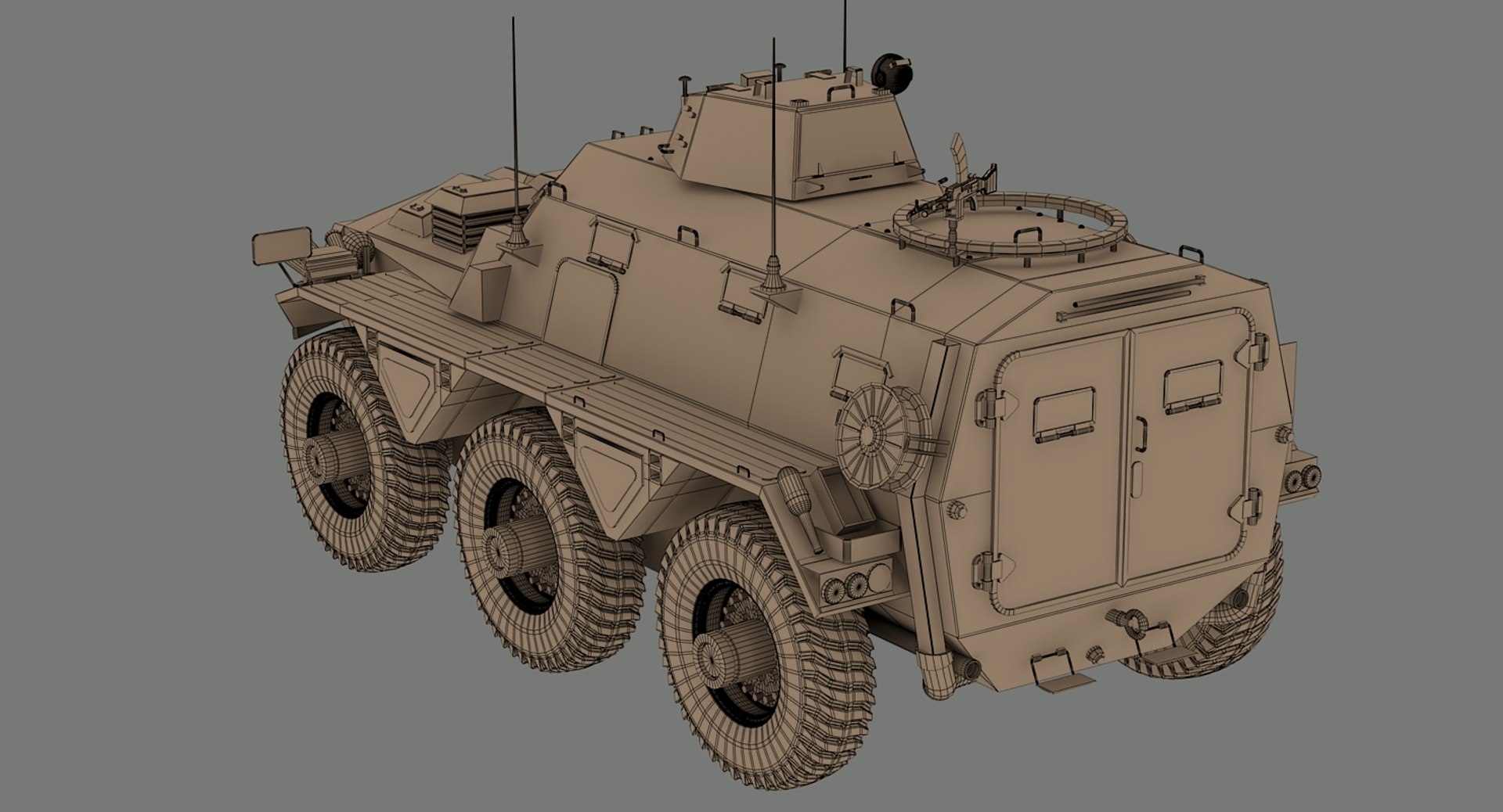 3d British Alvis Saracen