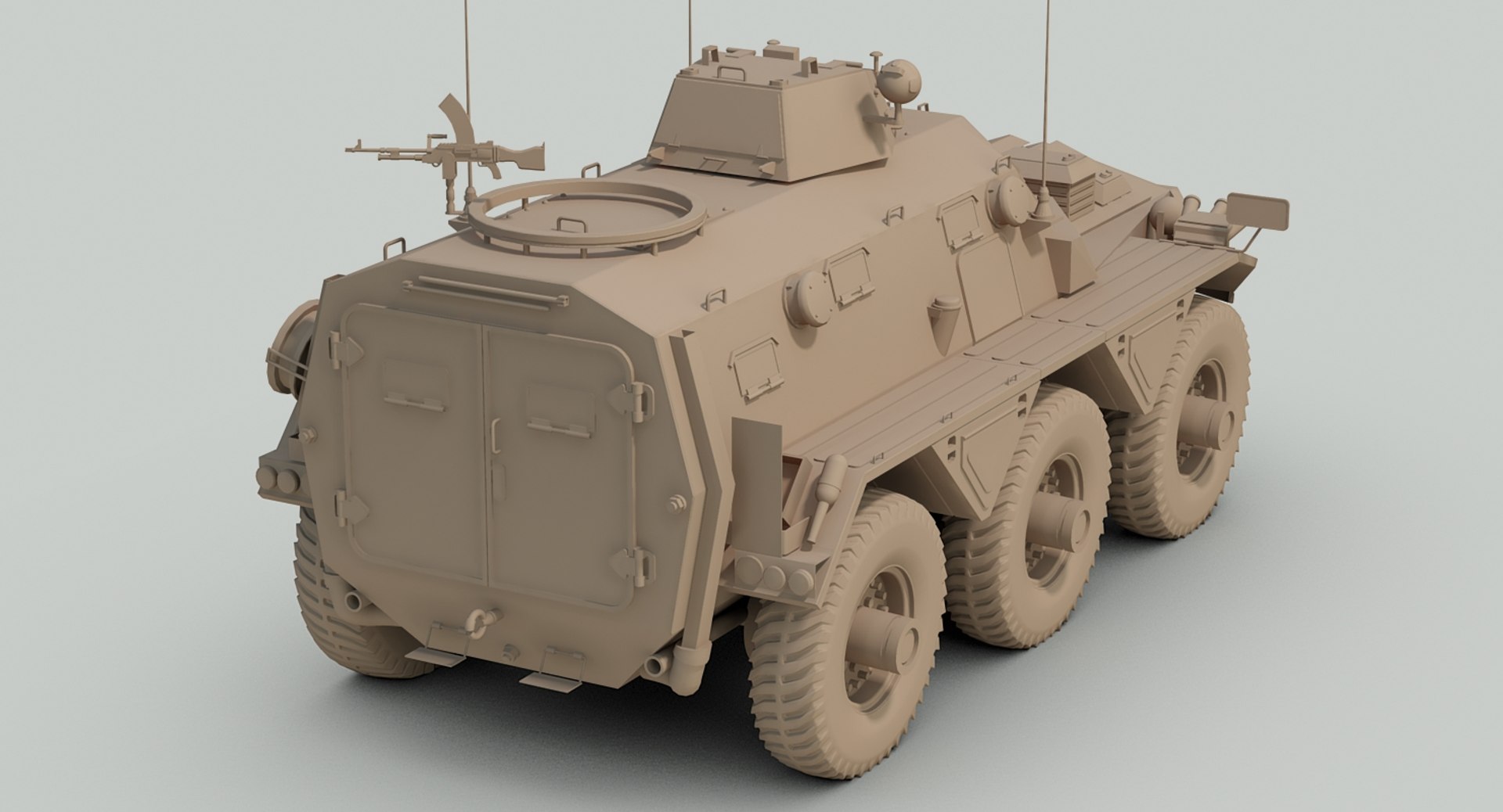 3d British Alvis Saracen