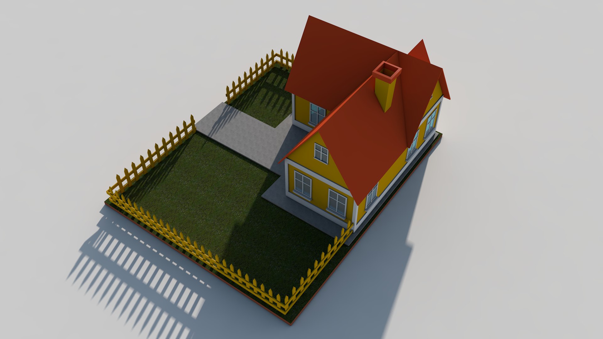 3D Cartoon House Model - TurboSquid 1576909
