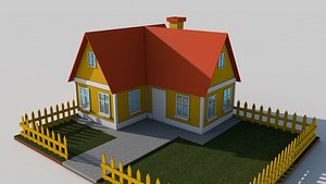 3D cartoon house - TurboSquid 1572541