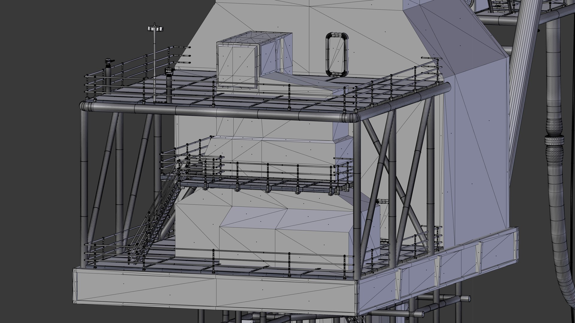3D Single Point Mooring Platform Model - TurboSquid 1211642