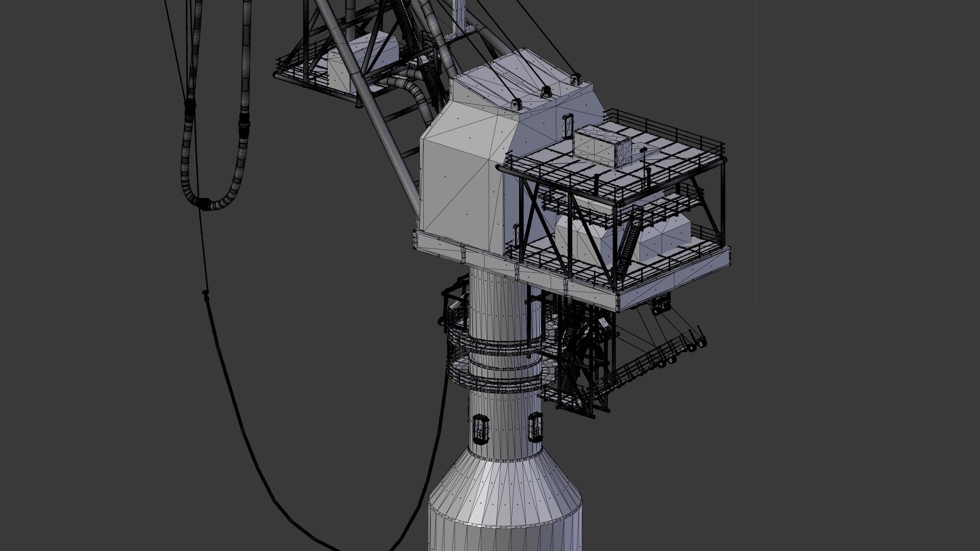 3D Single Point Mooring Platform Model - TurboSquid 1211642