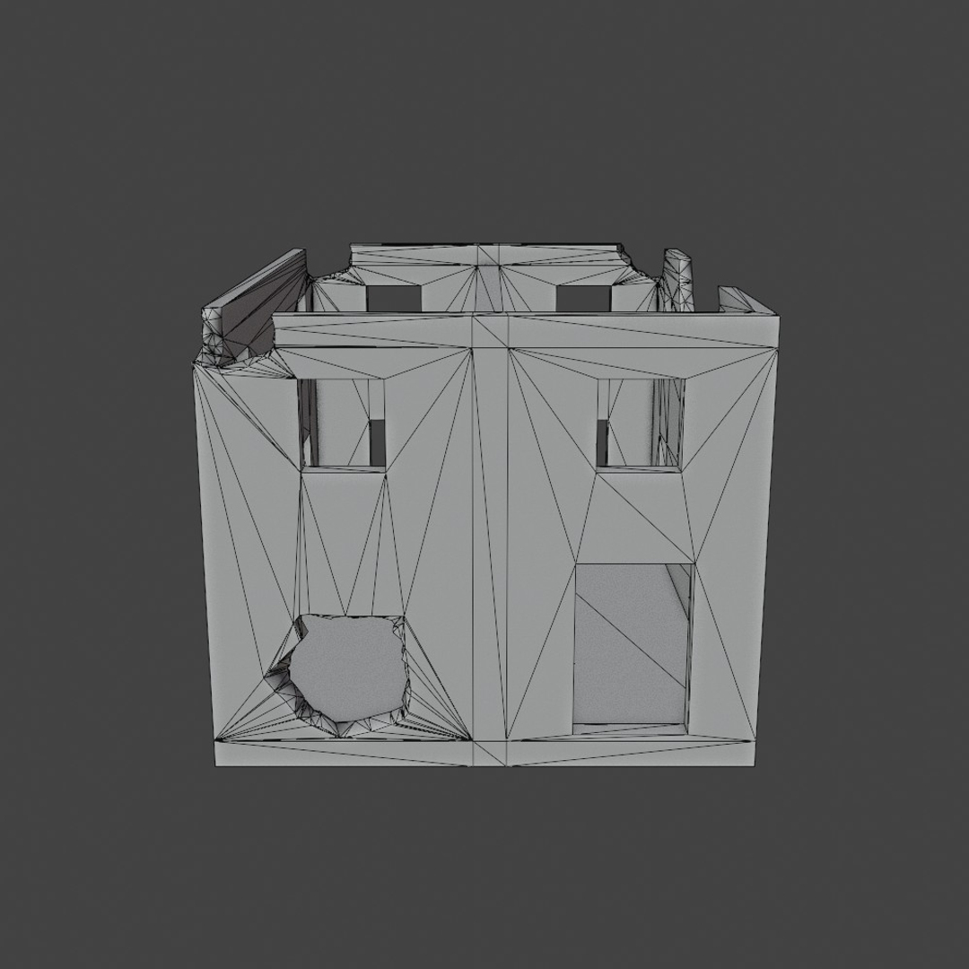 Damaged Building 3D Model - TurboSquid 1611099