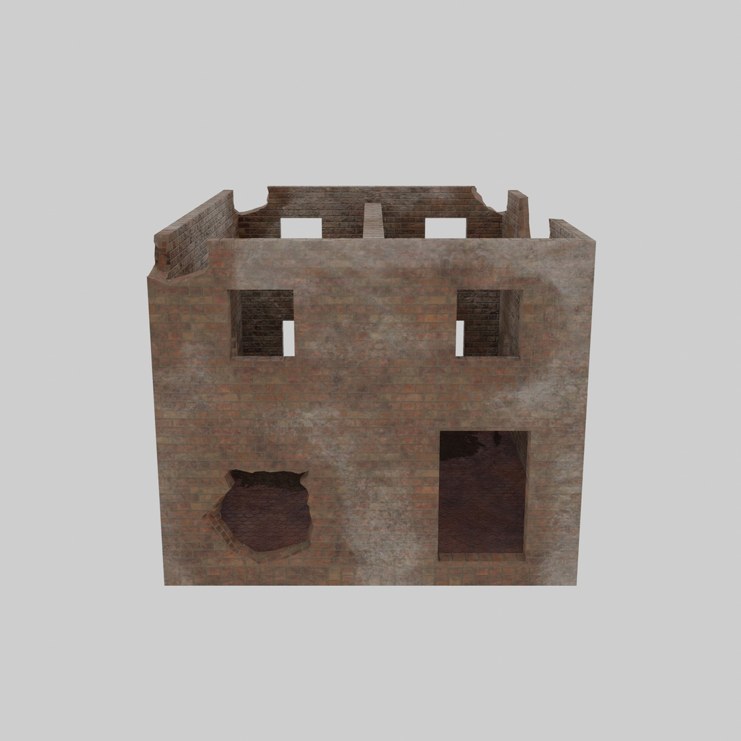Damaged Building 3D Model - TurboSquid 1611099