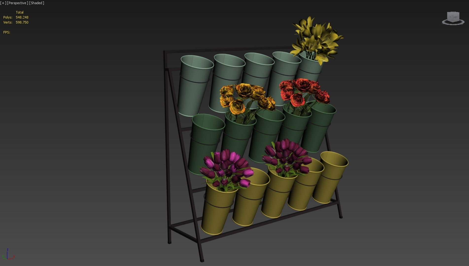 Stand Flower Display 3d Max