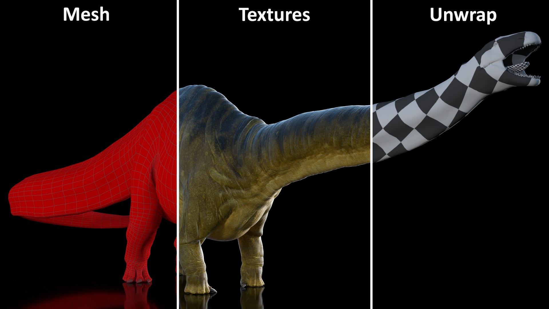 3d model apatosaurus dinosaur fighting pose