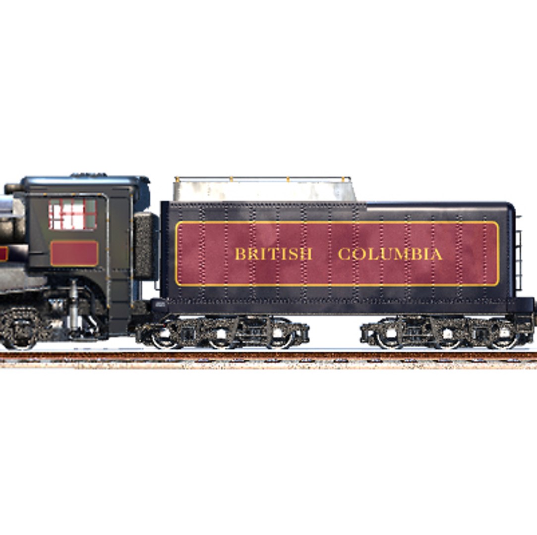 3d Model Royal Hudson Steam Engine