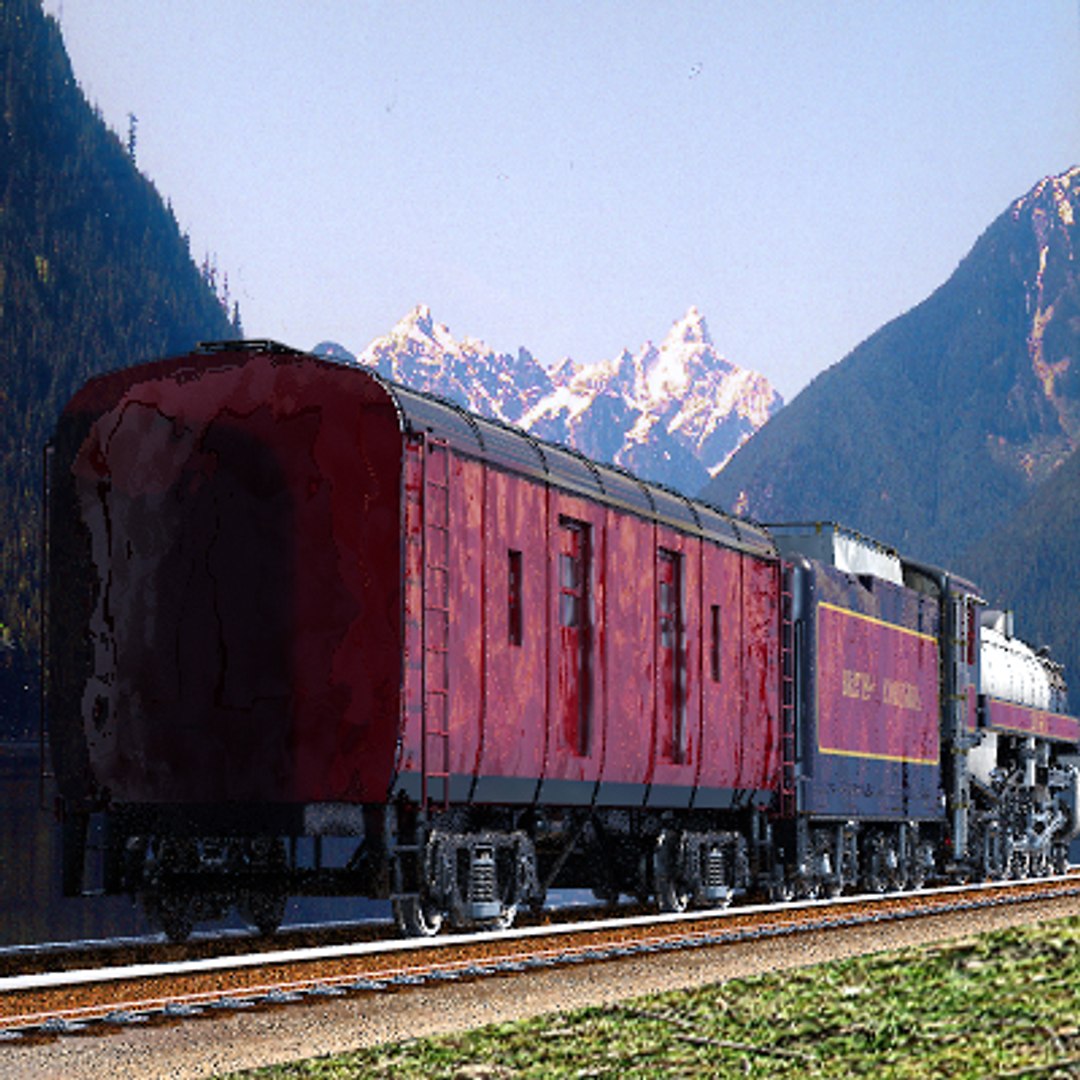 3d Model Royal Hudson Steam Engine