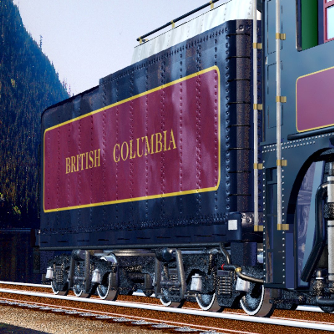 3d Model Royal Hudson Steam Engine