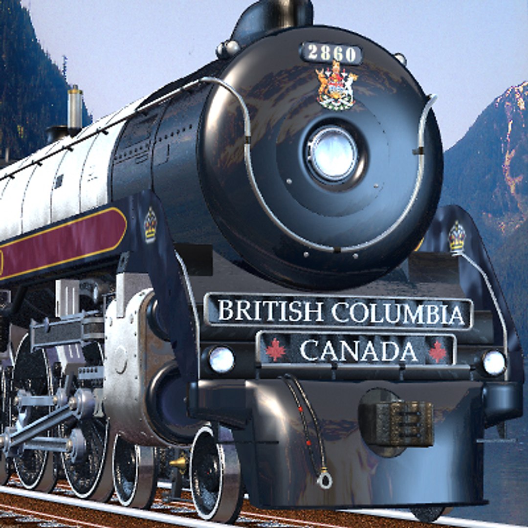 3d Model Royal Hudson Steam Engine