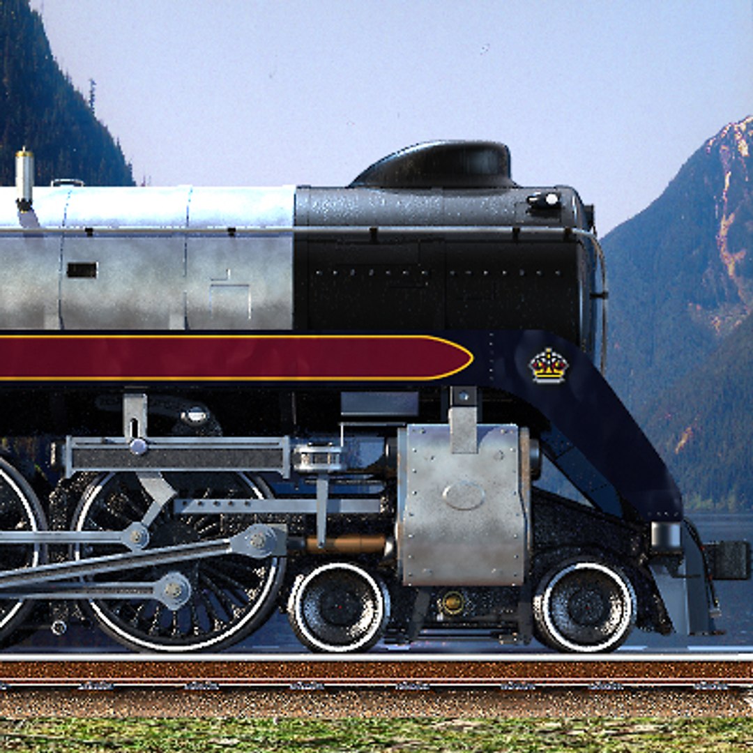 3d Model Royal Hudson Steam Engine